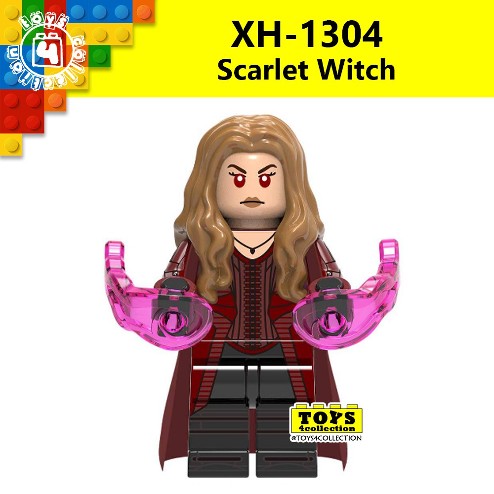 XINH 1304 Avengers Endgame Scarlet Witch Minifigures Block Compatible ...