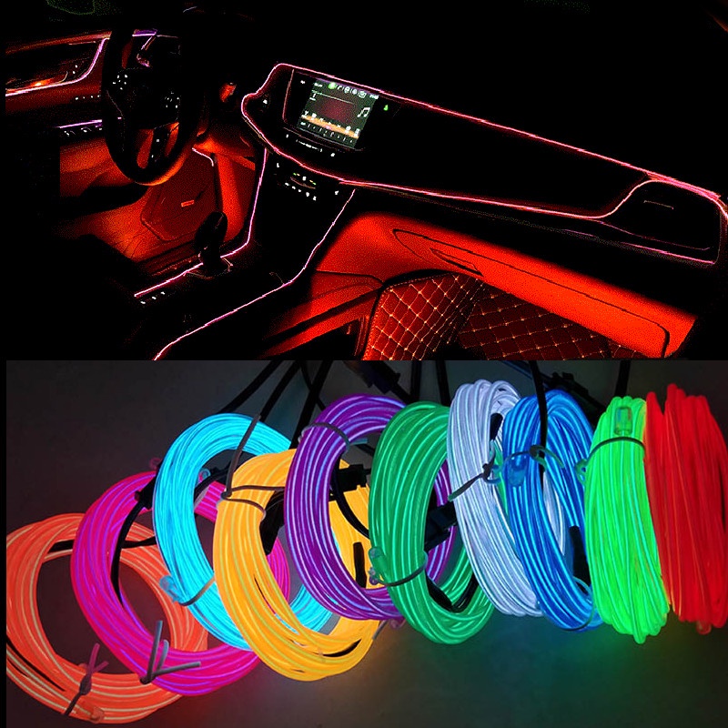 dalaman kereta lampu led hiasan jalur hiasan garland wire ropetube ...