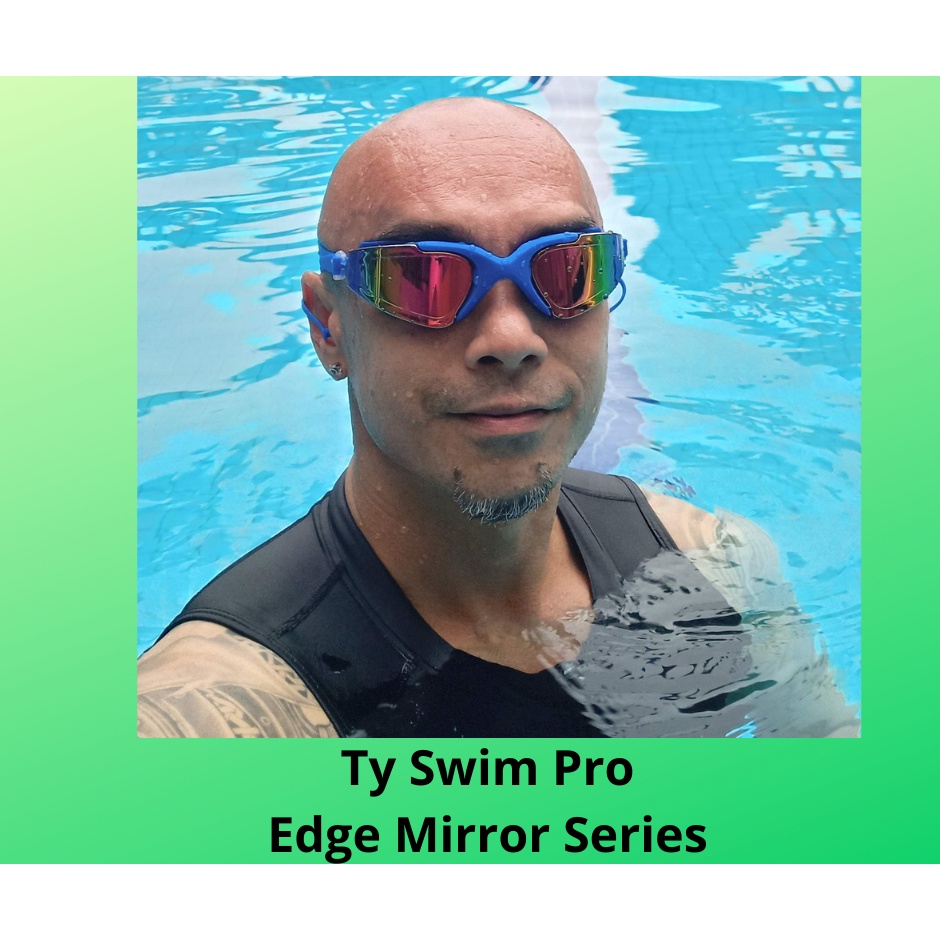 Ty SwimPro Edge swimming goggles goggle OWS adult swim mirror lenses ...