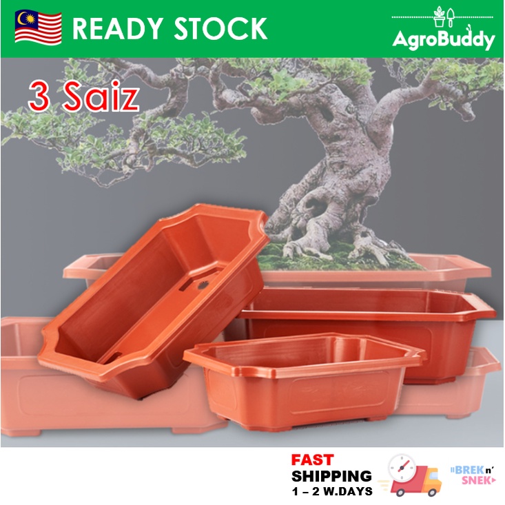 Octagonal Bonsai Plastic Flower Pot Rectangular Thickening High Waist ...