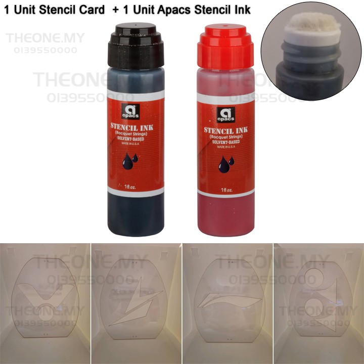 【T1 BORONG】DIY Yonex, Victor, LinDan, Li-Ning Stencil Card / Badminton ...