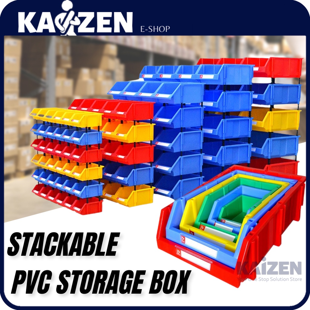 PVC Storage Box Stackable Hardware Spare Part Storage Box Heavy Duty ...