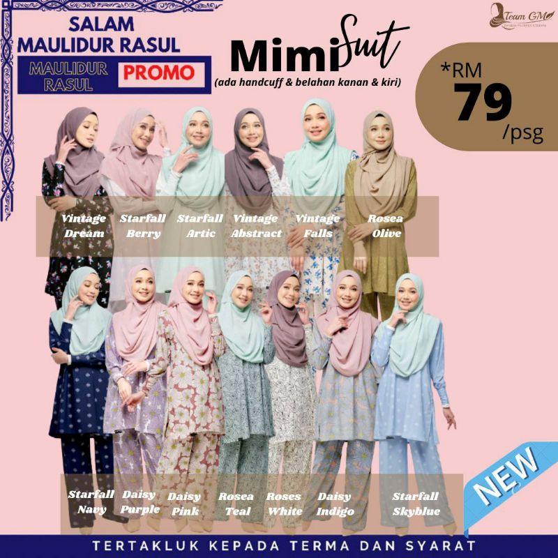 🔥 READY STOK 🔥MIMI Suit Sabella_baju tak payah gosok | Shopee Malaysia