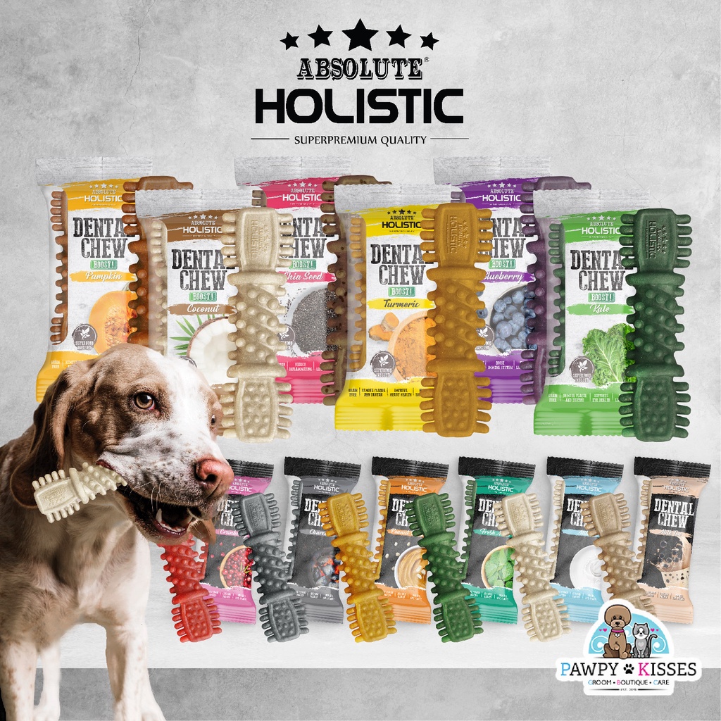 Absolute Holistic Boost or Classic Dental Dog Chew 4 Inch (25g ...