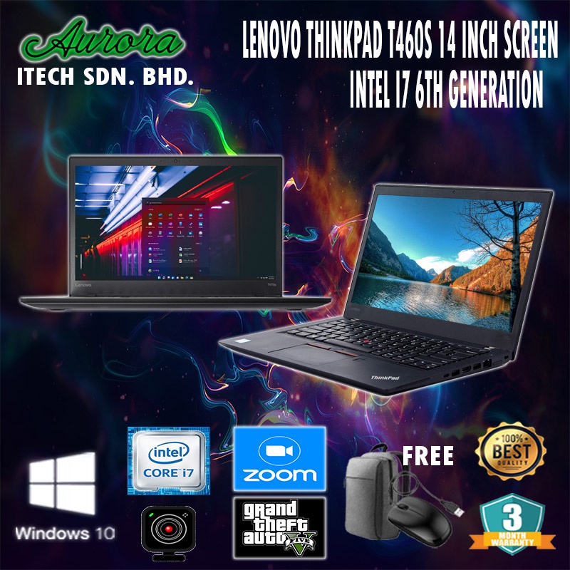 ( INTEL I7 6TH GEN ) Lenovo Thinkpad T460s Ultrabook Processor Intel i7 ...