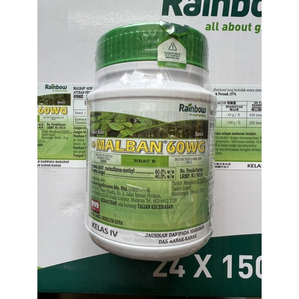 🔥BIG SALES🔥 [100% Original] [150G] MALBAN 60WG METSULFURON 60% Racun ...
