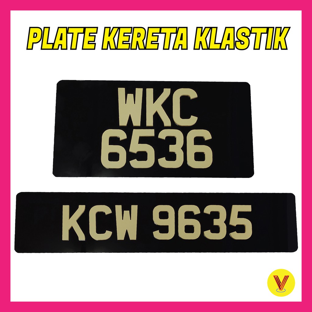 [2025 SALE] NOMBOR PLATE KERETA LAMA/KLASTIK/ANTIK | Shopee Malaysia
