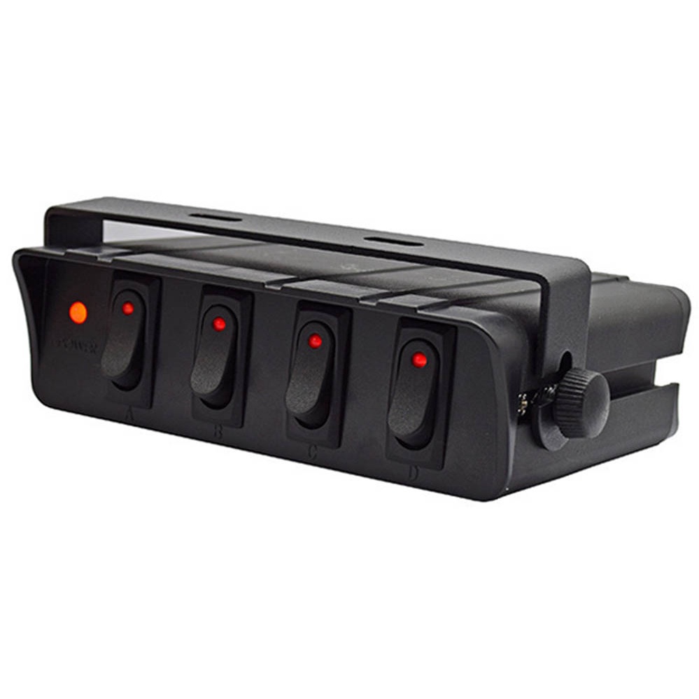 6-Gang 12V Rocker Switch Box [40 Amp Max.] [12 AWG Wires][12 Volt DC ...