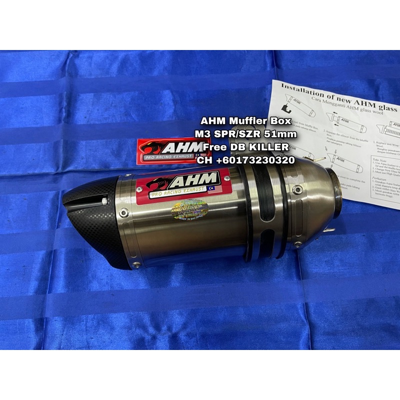 AHM Muffler Box M1 M3 SP SPR SZR 51mm Tabung | Shopee Malaysia