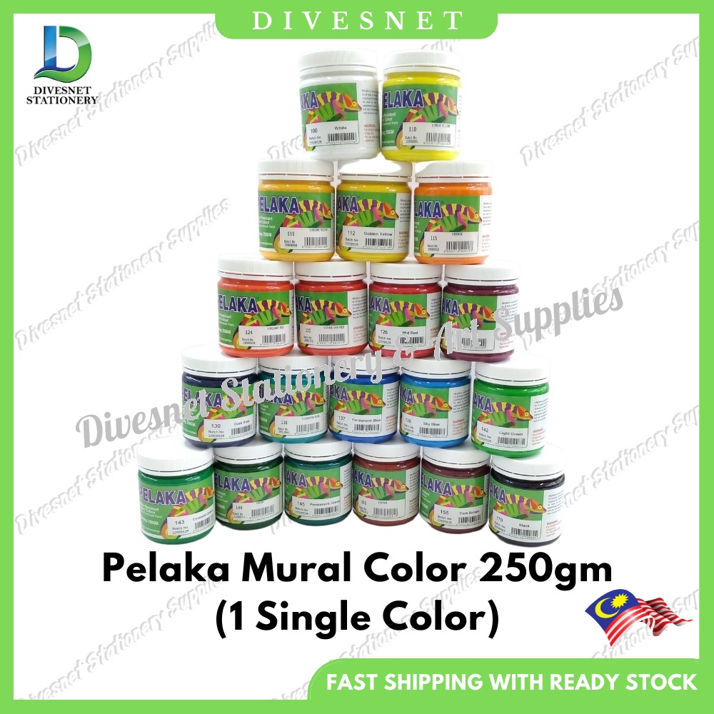 Pelaka Mural Color 250gm Cat Mural Colour Mural 壁画颜料 (1 Bottle Single ...