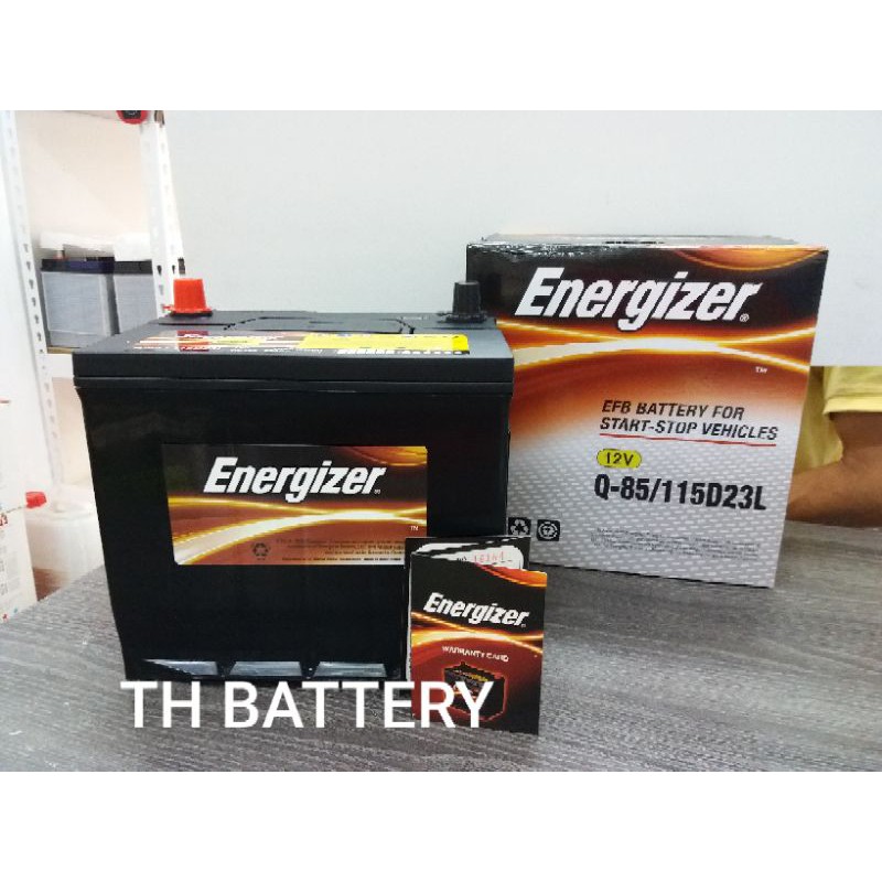 ENERGIZER EFB Q85 (115D23L)- car battery for START-STOP VEHICLE delivery by DHL or J&T | Shopee ...