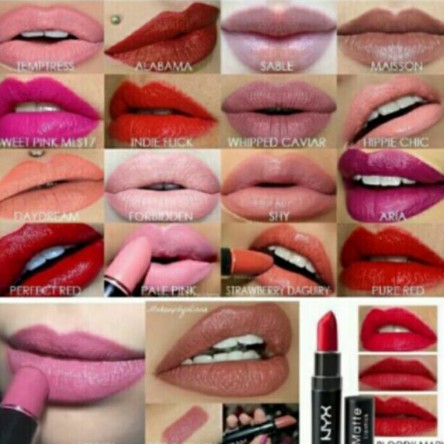 NYX MATTE LIPSTICK 100% Original U.S.A Part 2 | Shopee Malaysia