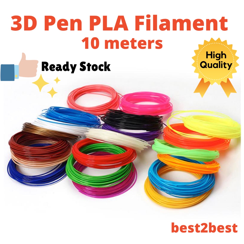 [30 rolls] pack 3D Pen Filament Print PLA 10 meter Refills 1.75mm 3D ...