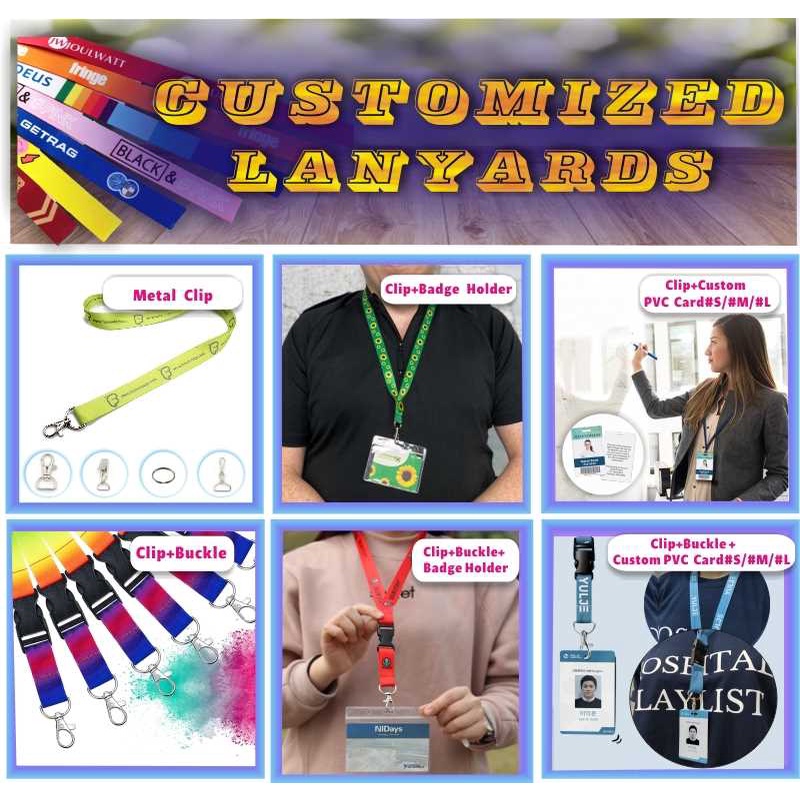 ECGIFT LA001 Customized Lanyard 20pcs or above, Full Color Printed ...