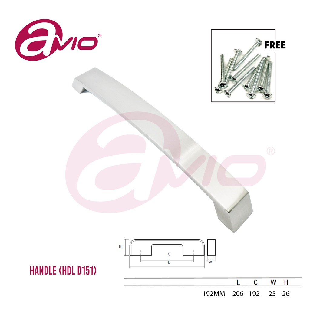 Avio Stainless Steel Finish Handle/ Drawer Handle/ Cabinet Handle ...