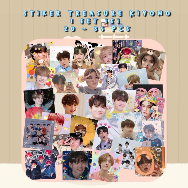 Treasure Cute Stickers [Contains 20 - 35 pcs] / TRESURE Kiyowo Stickers ...