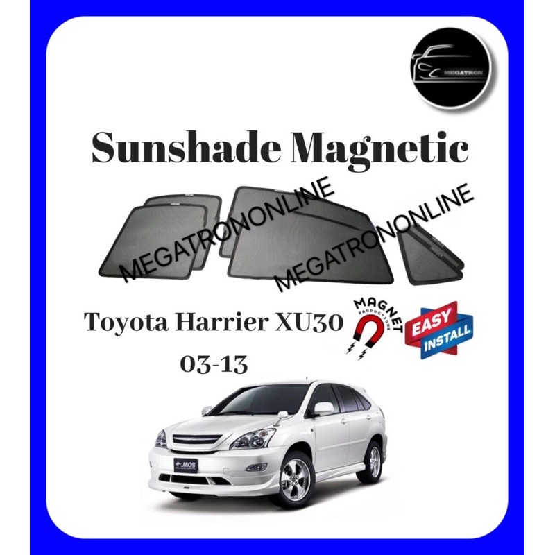 💥Ready Stock💥Magnet Sun Shade💥6 Pieces💥Toyota Harrier XU30 2003-2013 ...
