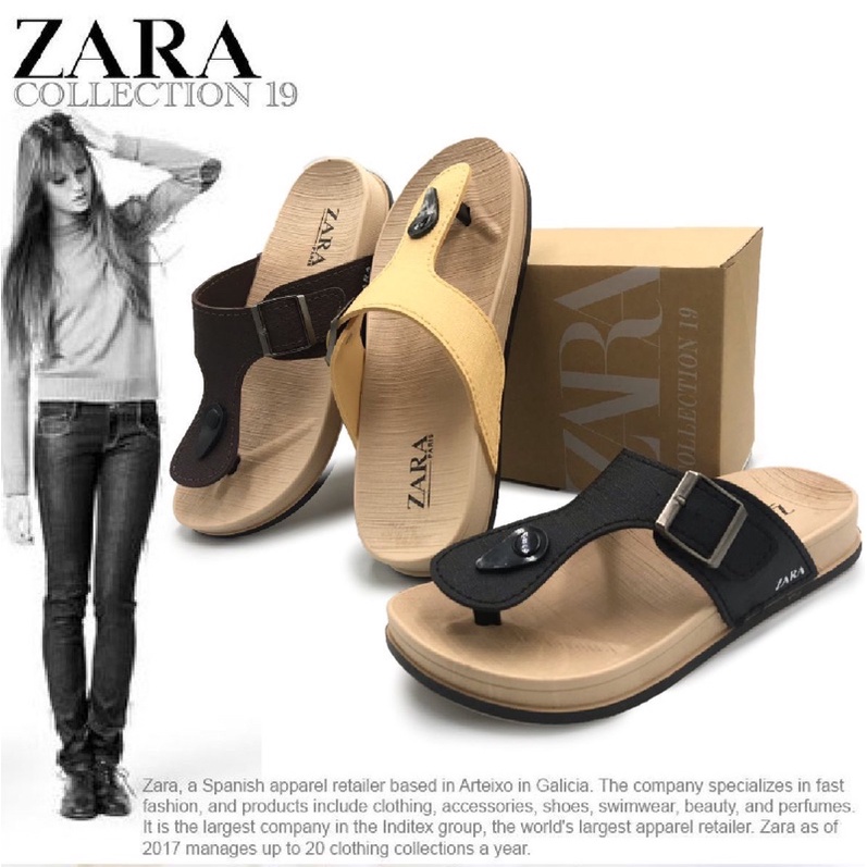 Zara Flip Flop Trendy Daily Waterproof Antislip Ladies Deluxe Sandals ...