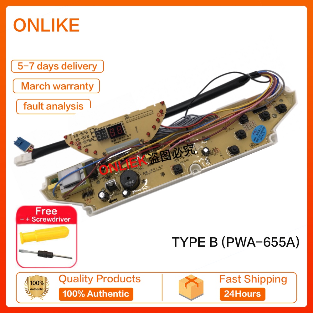 Pensonic PWA-655A Washing Machine PCB Board / 48-418 PWA-655 | Shopee ...