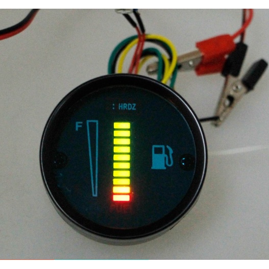 2" 52mm Universal Motor Motorcycle Fuel Meter Digital 12V System Ratio ...