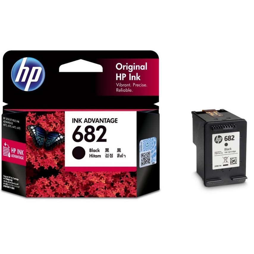 HP 682 Black Original Ink Advantage Cartridge | Shopee Malaysia