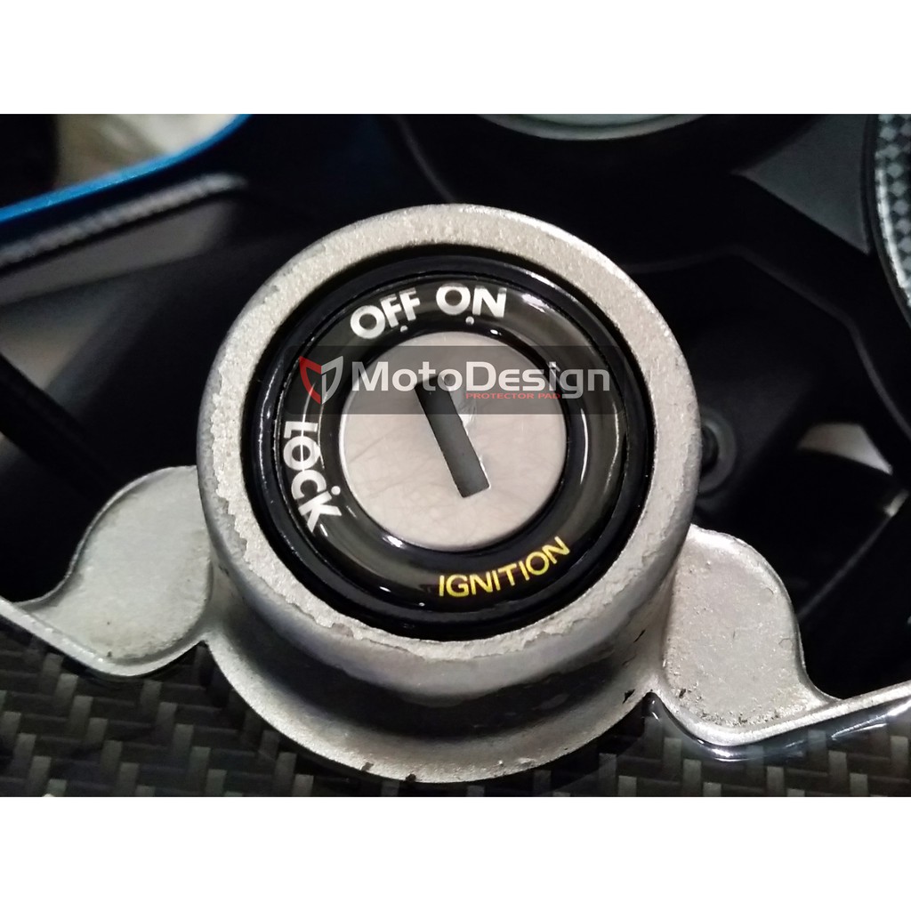 Embossed Ignition Details Contact Sticker for Ninja RS SS RR OLD NEW ...