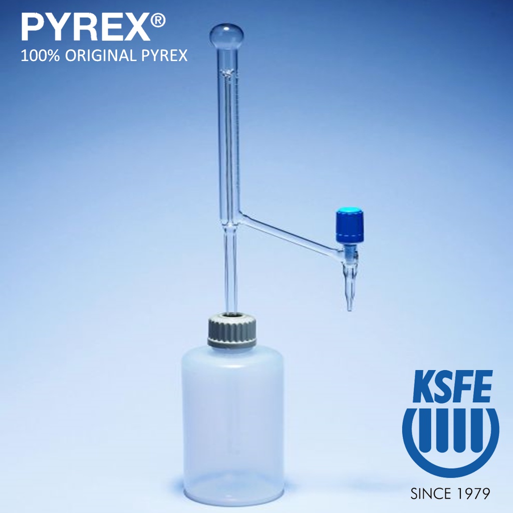 Automatic zero burette PYREX 25ml with reservoir (READY STOCK) | Shopee ...