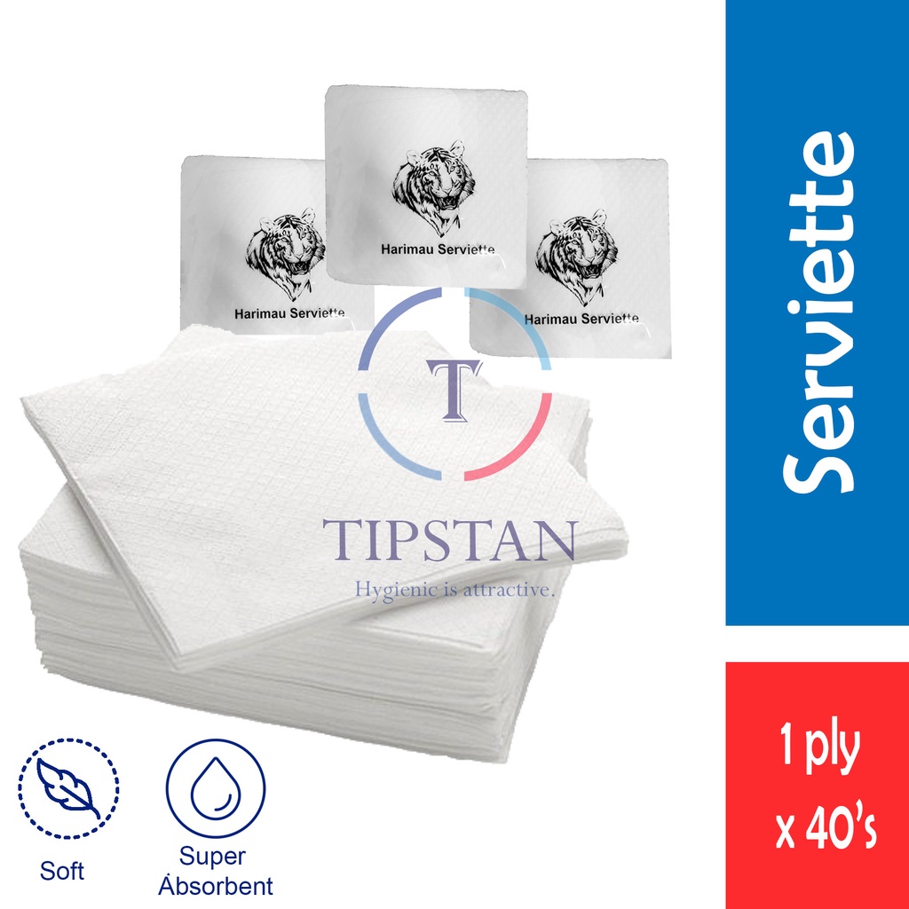 Napkin Tissue Serviette 1 Pack - (1Ply x 40's) | Shopee Malaysia