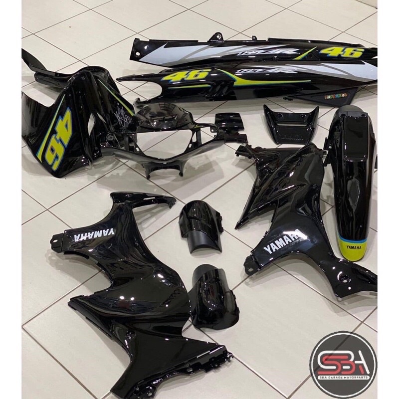 COVERSET 125zr / Coverset 125z /hitam robot /merah robot /hitam skala ...