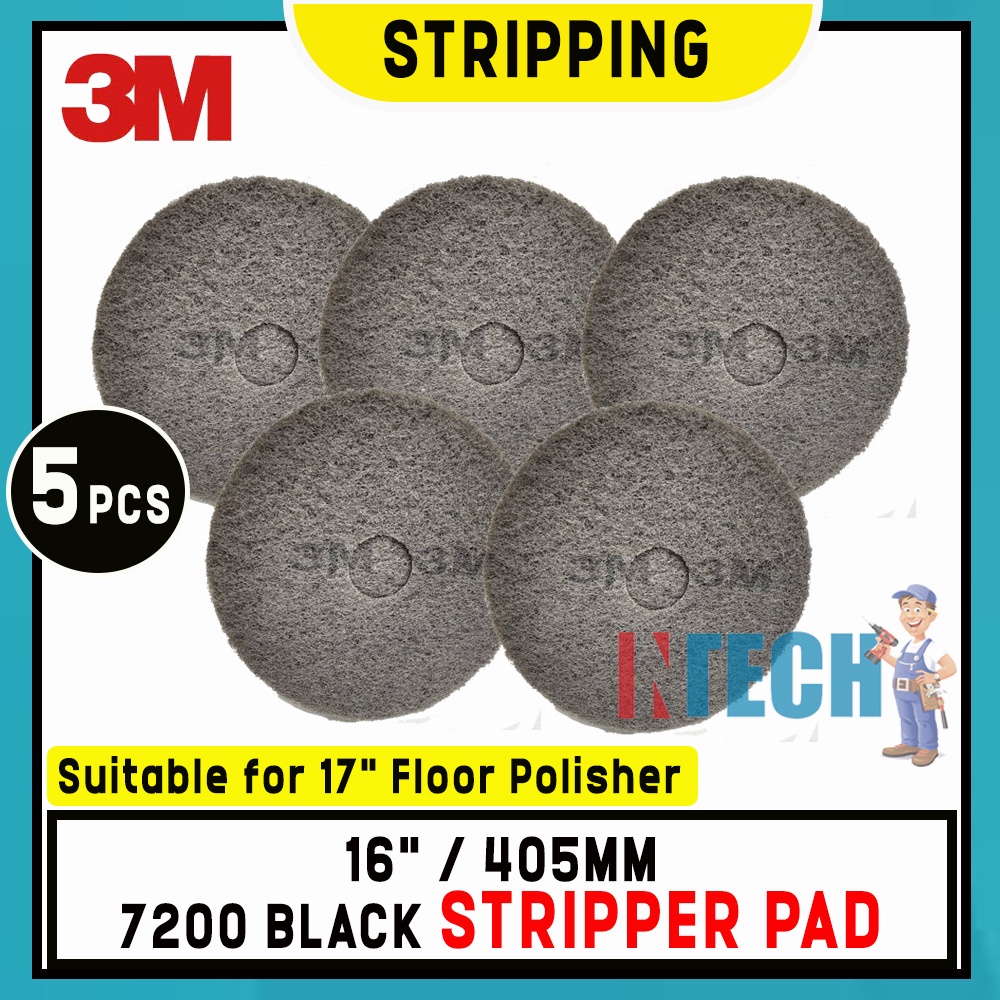 3M 16" / 405MM FLOOR POLISHING PAD - WHITE (POLISHING) / RED (BUFFING ...