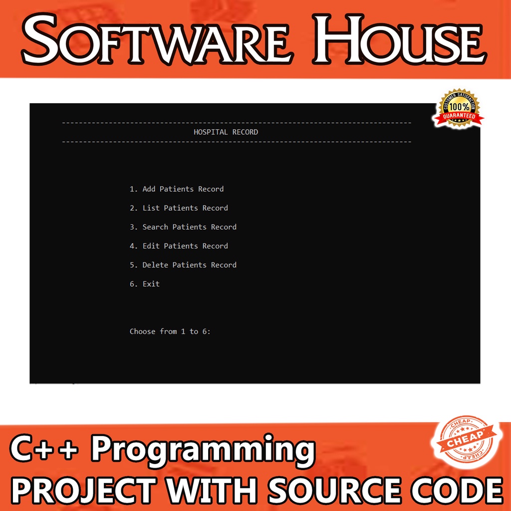 Hospital Record System In C Programming Project With Source Code Shopee Malaysia