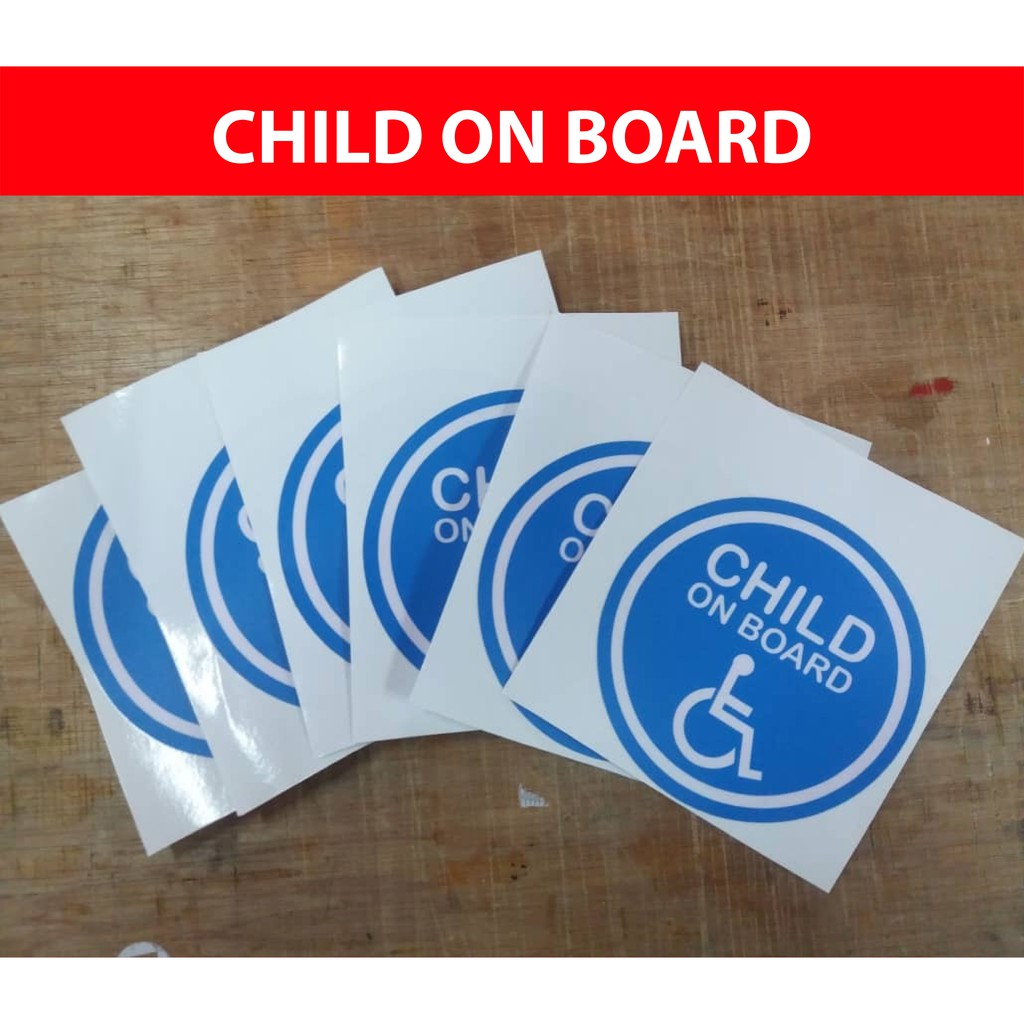 CHILD ON BOARD/OKU ON BOARD Sticker OKU - BUMPER/BODY STICKER AND ...