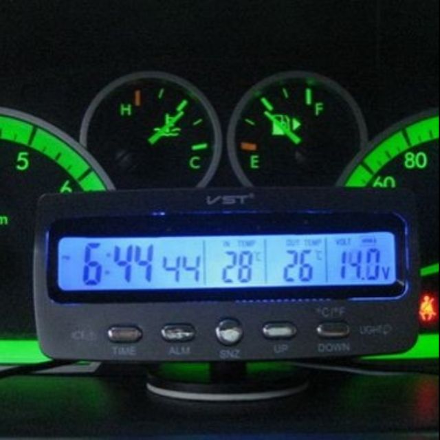 42545 - VST Thermometer / Voltmeter / Digital Clock / USB port ~ 4 In 1 ...