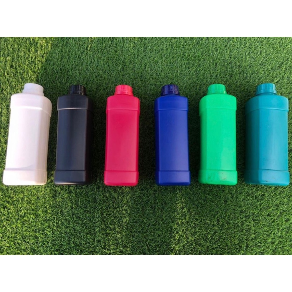 BOTOL HDPE 1LITER KERAS TEBAL TIDAK BOCOR PERLBAGAI WARNA BAJA UBAT AIR ...