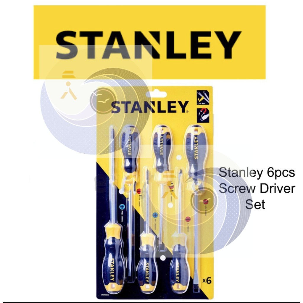 [ READY STOCK ] 1 SET Stanley 6pcs Screw Driver Set STMT66672 ...
