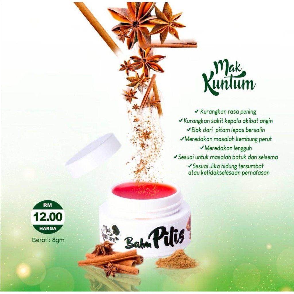 🔥READY STOCK🔥 𝐌𝐀𝐊 𝐊𝐔𝐍𝐓𝐔𝐌 Pilis Kecil Calming Balm Bam Pilis Dahi ...