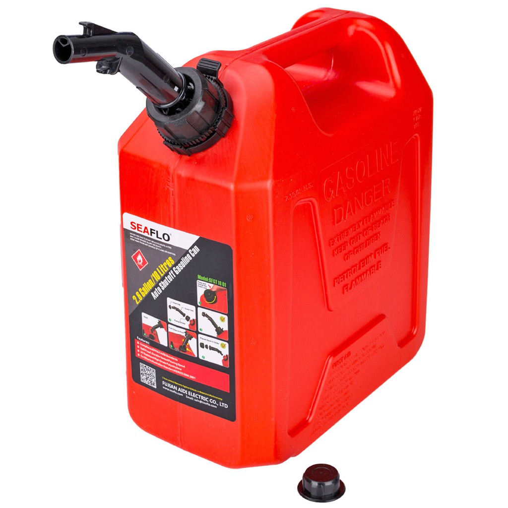 5L/ 10L/ 20L Oil Tank Auto Shut Off Gasoline Cans Mount Motorcycle Spare Fuel Tank Jerry Cans ...