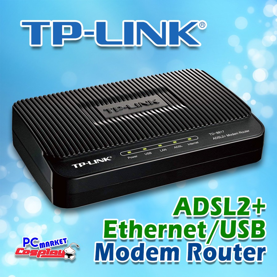TP-LINK TD-8817 ADSL2+ Ethernet / USB Modem Router (NEW) | Shopee Malaysia
