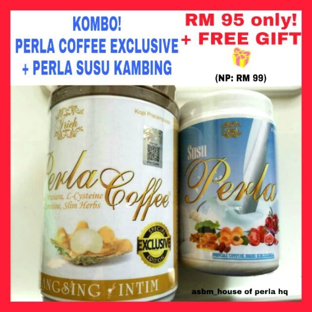 🔥KOMBO!PERLA SUSU KAMBING x PERLA COFFEE EXCLUSIVE HOLOGRAM🔥 | Shopee Malaysia