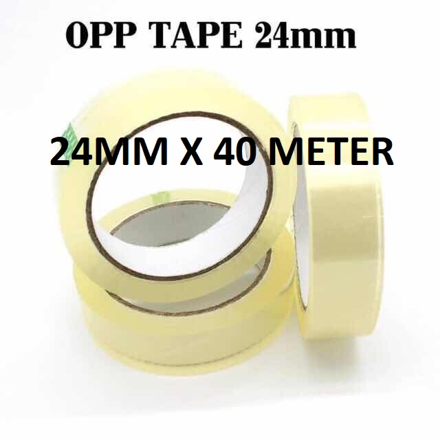 Opp Transparent Packaging Tape 24mm x 40 meter | Shopee Malaysia