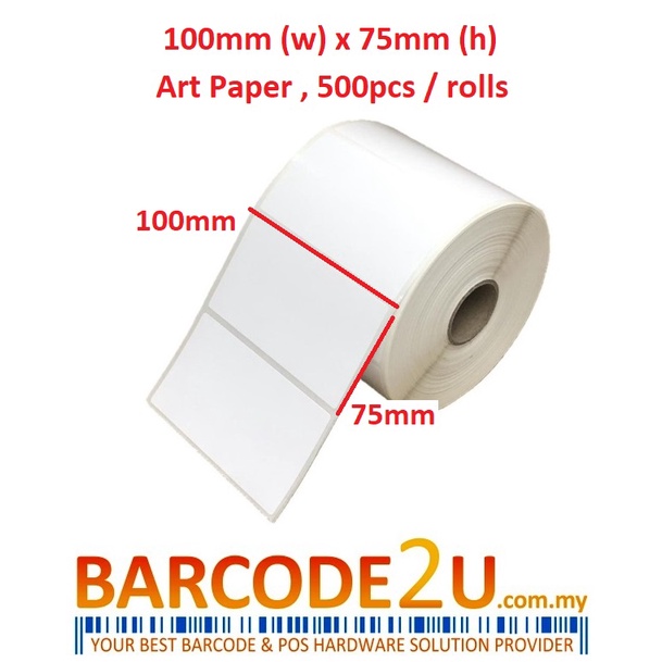100mm x 75mm Barcode Label Sticker | Shopee Malaysia