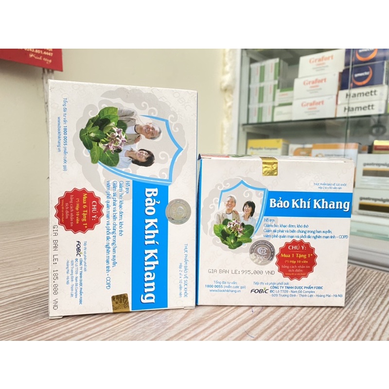 Bao Khi Khang, Box of 120 tablets - Supports reducing symptoms of ...