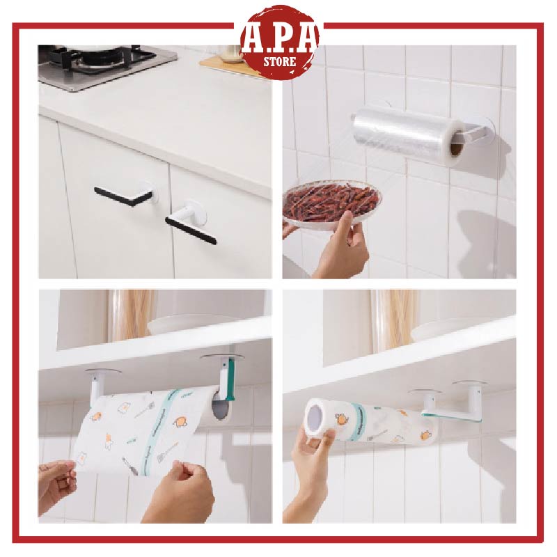 APA Kitchen Hook Self Adhesive Paper Roll Rack Towel Tissue Holder ...