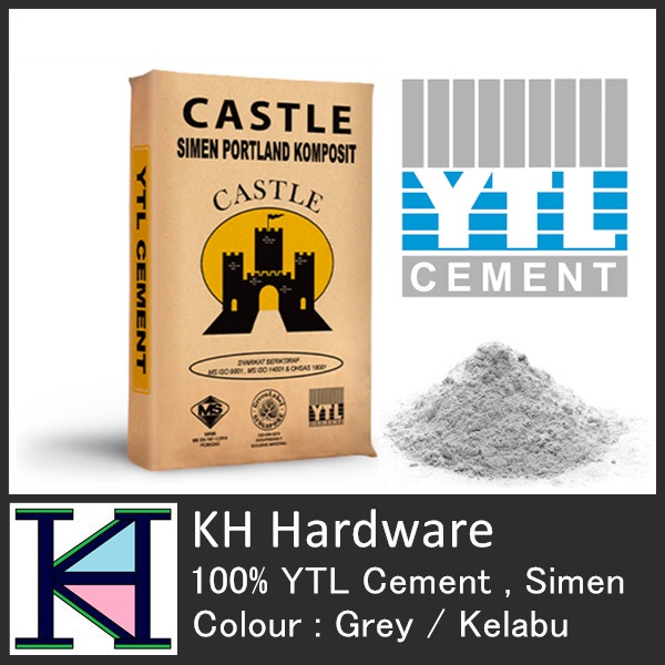 KH 1KG YTL Cement , Simen , Grey Colour Cement , Simen berwarna kelabu ...