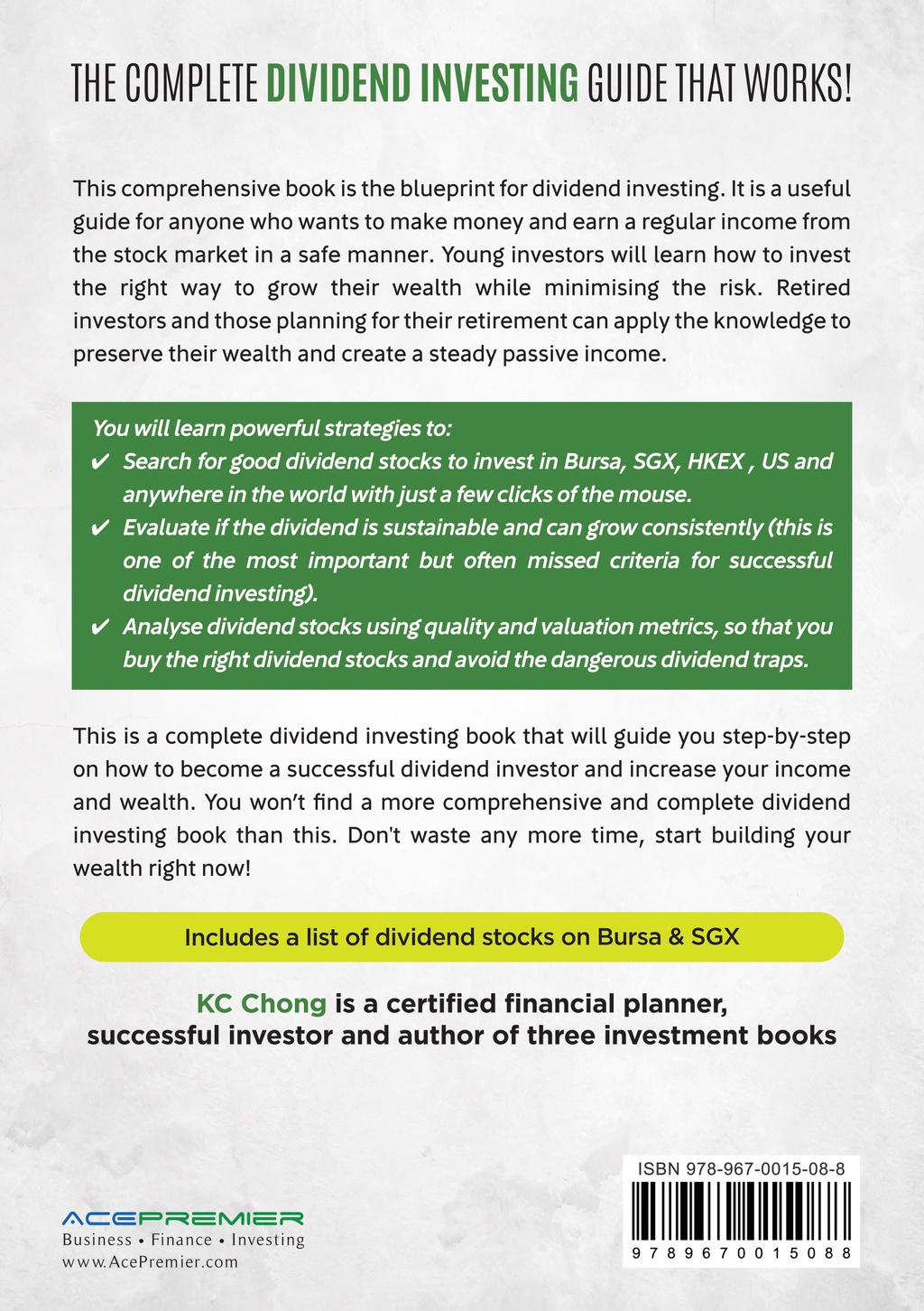 The Complete Dividend Investing Guide That Works! By KC Chong ...