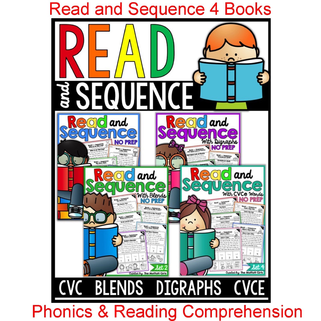 Read and Sequence Worksheets Early Learning English Educational Reading ...