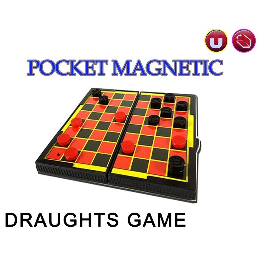 Mini Pocket Magnetic Game Set - Chess / Draughts / Snake / Aeroplane ...
