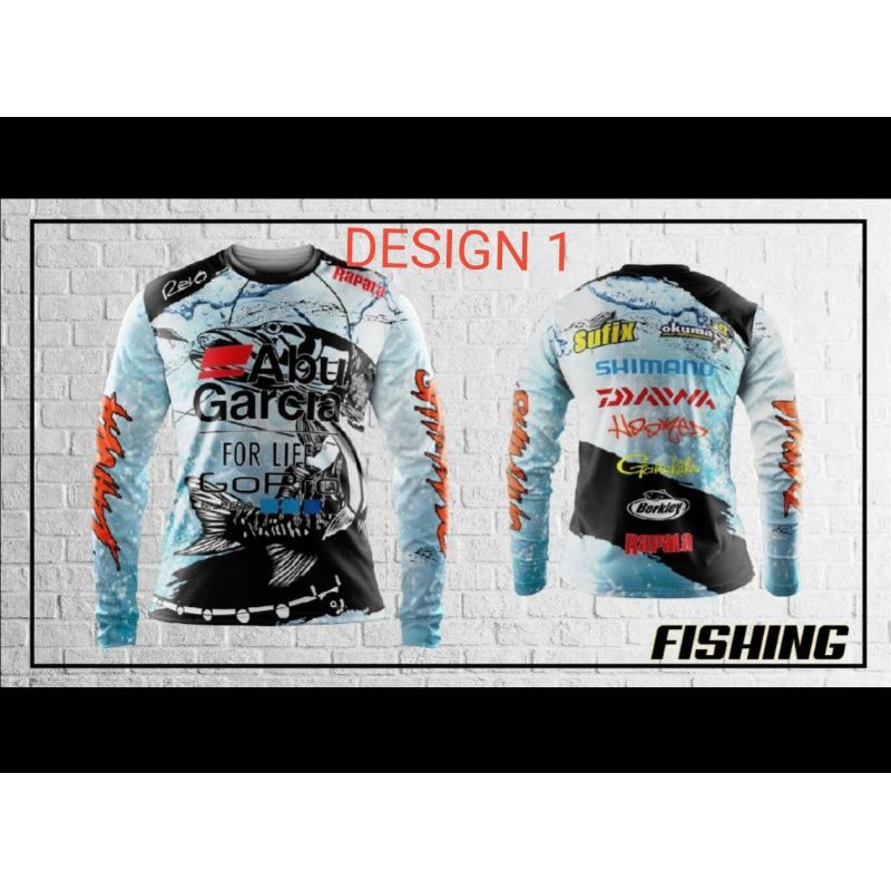 BAJU MEMANCING CUSTOM DESIGN(LONG SLEEVE) | Shopee Malaysia