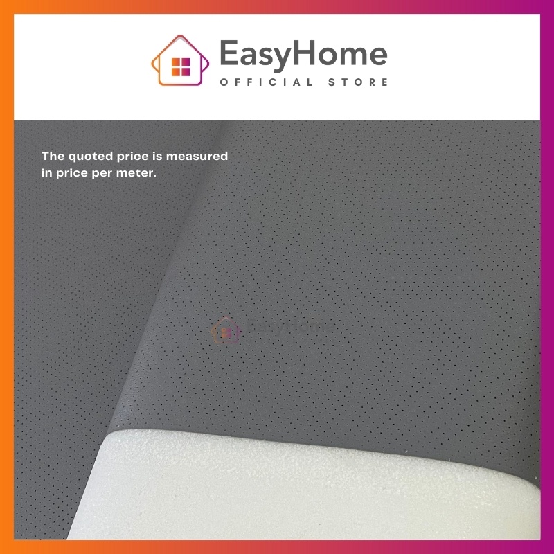 Kain Headlining Grey Thick PVC With Holes Laminated 4mm Foam - 1 meter ...