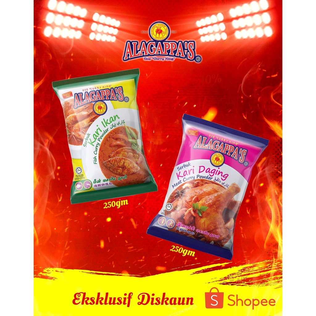 Alagappa's Serbuk Kari Ayam & Ikan / Alagappa's Meat & Fish Curry ...